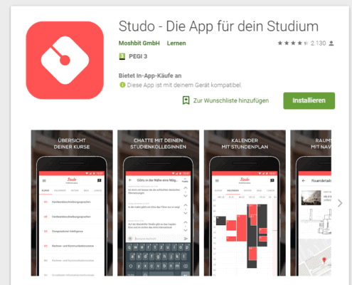 Studo App für Studierende » Digitalisierung von Universitäten